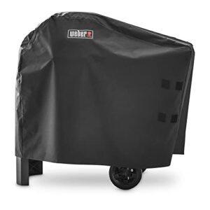 weber 7181 pulse 2000 premium cart grill cover, 25.7 x 6.4 x 30.7 cm, black