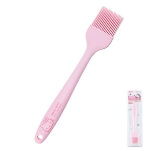 chefmade hello kitty silicone basting brush, non-stick heat resistant stainless steel inner core for baking, grilling, and marinating 1.8" x 10.2" (pink)