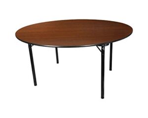 advantage 5 ft. round high pressure laminate folding banquet table