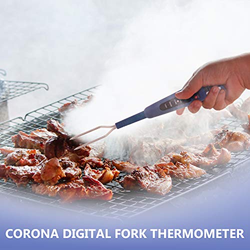 Corona Digital Meat Thermometer Instant Read That’s Easy to Use - Meat Thermometer Fork Fast and Accurate