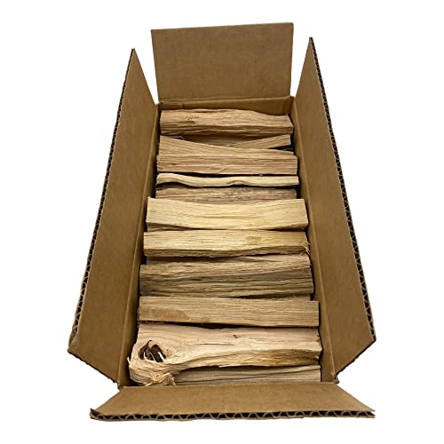 Pizza Oven Wood Naturally-Cured White Oak ~6-Inch Mini Logs/Splits for Portable Pizza Ovens and Tabletop Stoves 7+ Pound Box ~450 Cubic Inches