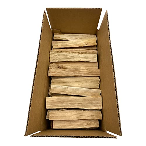 Pizza Oven Wood Naturally-Cured White Oak ~6-Inch Mini Logs/Splits for Portable Pizza Ovens and Tabletop Stoves 7+ Pound Box ~450 Cubic Inches