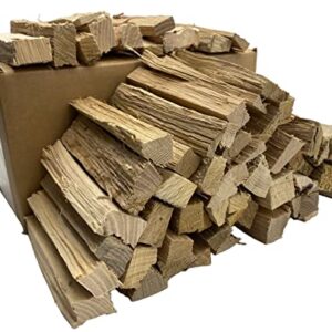 Pizza Oven Wood Naturally-Cured White Oak ~6-Inch Mini Logs/Splits for Portable Pizza Ovens and Tabletop Stoves 7+ Pound Box ~450 Cubic Inches