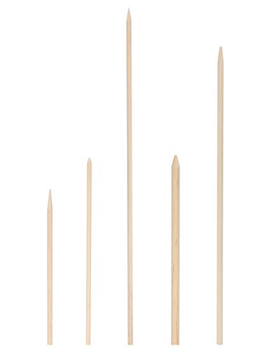 KingSeal Natural Birch Wood Meat Sticks, Kebab Skewers - 5.5 Inches, 3.5mm Diameter, 1000 Count