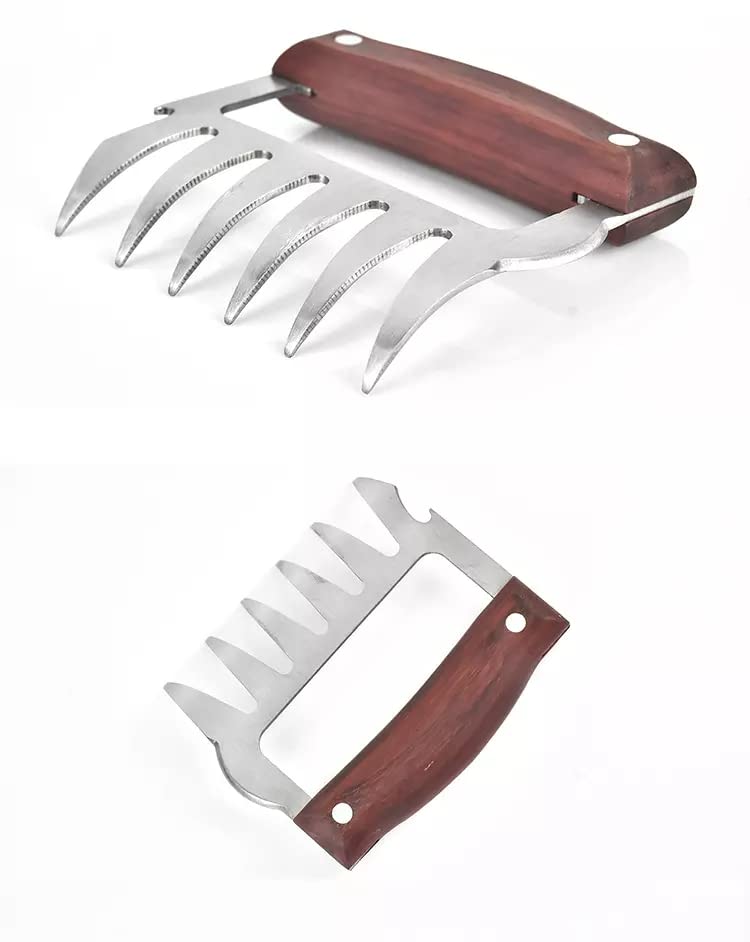 3-in-1 Shredder, Bottle Opener, Knife: The Ultimate BBQ Claws for Shredding Pork, Chicken, and More - Smoking Meat Accessories