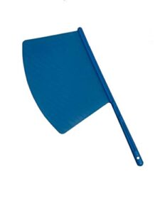 bbq hand fan - bbq fan - hand crank blower - barbecue coal blower - barbecue manual blower - made in usa - (blue)