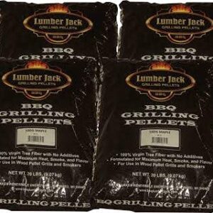 Lumber Jack BBQ 80 Pounds Pellet Assortment (Pick 4 x 20 Pound Bags) See Description for Flavors