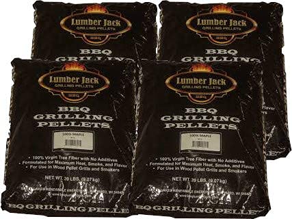 Lumber Jack BBQ 80 Pounds Pellet Assortment (Pick 4 x 20 Pound Bags) See Description for Flavors