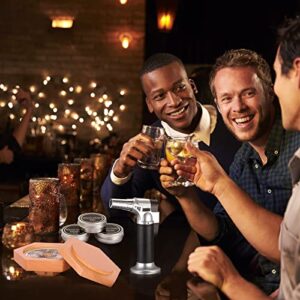 Cocktail Smoker Kit with Torch - Whiskey Smoker Kit Gifts for Men Dad, Drink Smoker Infuser Kit for Smoked Old Fashioned Cocktails, Unique Gifts for Dad, Husband, Boyfriend, Grandpa (No Butane)