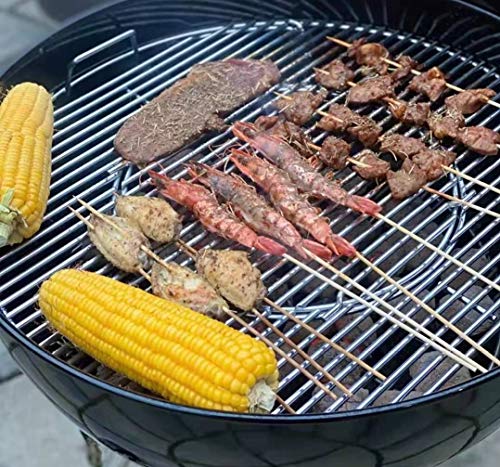 GasSaf Grill Grates Replacement for Weber 8835, 22.5 inch Charcoal Grills, Kettle, Performer, Master-Touch and Others, 21.5 Inches Gourmet BBQ System Hinged Stainless Steel Cooking Grate Grids