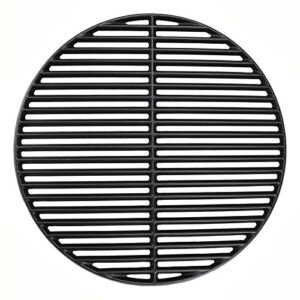 uniflasy 18 inch cast iron cooking grate for kamado joe kj-hcicg classic joe kj-23rhc classic ii kj23nrhci classic iii stand-alone classic, vision grill vgkss-cc2, b-11n1a1-y2a