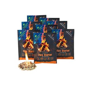 (8 packs) insta-fire fire starter emergency fuel eco-friendly granulated bulk excellent for camping, hiking, fishing, and other outdoor activities - as seen on shark tank!