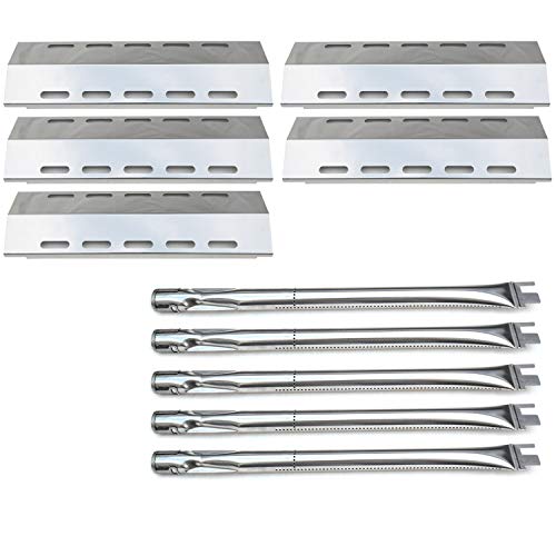 Direct Store Parts Kit DG257 Replacement for Ducane 5 Burner 30500701/30500097 Gas Grill Repair Kit Stainless Steel Burners & Heat Plates