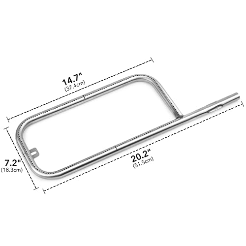 Stanbroil Stainless Steel Grill Burner Tube for Weber Q200 Q220 Q2000 Q2200 396000, 396001, 396002, 566002, 53060001, 54060001 - Grill Burner Tube Pipe Part for Weber 69956/60041/41862