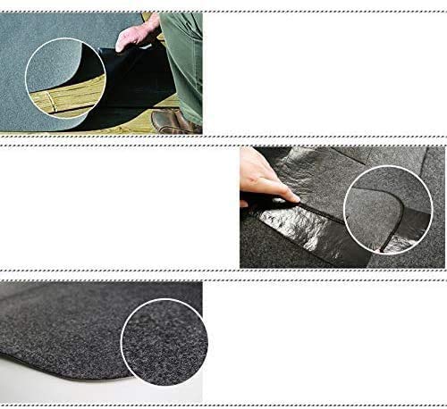 Fasmov 30 x 48 inches Under Grill Mat, Reusable Outdoor Grill Floor Mat, Under Grill Floor Mats to Protect Deck, BBQ Mat for Under BBQ, Absorbent Oil Pad Protector for Decks and Patios