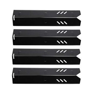 rejekar porcelain steel heat plate for backyard grill by12-084-029-98, backyard gbc1255w, uniflame gbc1059wb, dyna glo dgf493bnp dgf510sbp, 15 inch heat shield tent flame tamer burner cover