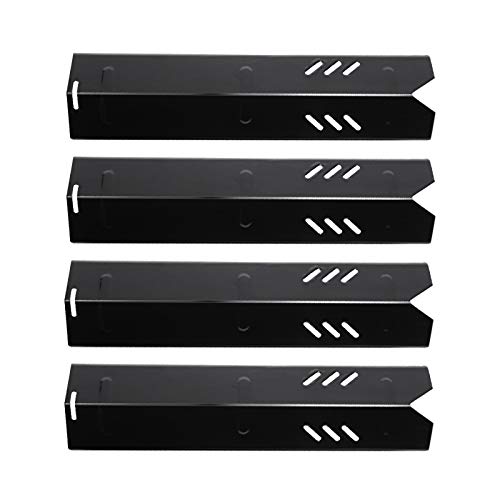 Rejekar Porcelain Steel Heat Plate for Backyard Grill BY12-084-029-98, Backyard GBC1255W, Uniflame GBC1059WB, Dyna Glo DGF493BNP DGF510SBP, 15 inch Heat Shield Tent Flame Tamer Burner Cover