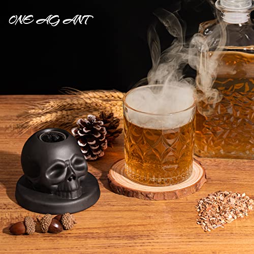 Cocktail Smoker Kit with Torch - 4 Flavors Wood Chips for Whiskey & Bourbon - Whiskey Smoker Kit for Drink - Smoked Infuser Gifts for Whiskey Lovers, Men, Dad, Father, Husband (No Butane)