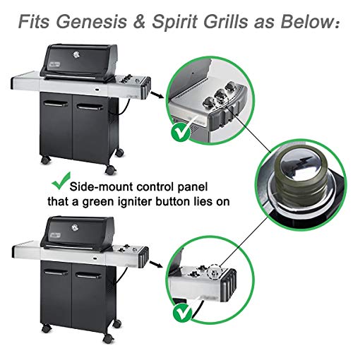 1819-51 & 1836-32 Universal Igniter Kit for Weber Genesis & Spirit Side-Control Grills 200 / 300 Series, 91360 67847 67726 #Parts, E/S-210 310 320 Starter Kit, 2-Outlet Ignition Replacement 81315