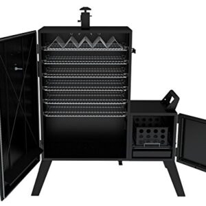 Dyna-Glo DGO1890BDC-D Wide Body Vertical Offset Charcoal Smoker,Black