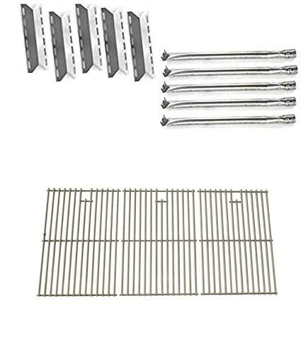 Nexgrill 720-0025 Barbecue Grill Replacement Kit - 5 Stainless Burners, 5 Heat Shields and Heavy Duty Stainless Steel Cooking Grates