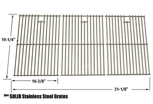 Nexgrill 720-0025 Barbecue Grill Replacement Kit - 5 Stainless Burners, 5 Heat Shields and Heavy Duty Stainless Steel Cooking Grates