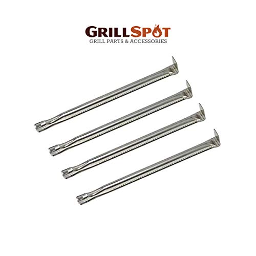 GrillSpot Napoleon Gas Grill Stainless Steel Burner Replacement for LEX, Prestige & Other Models - Exact Fit Barbecue Grill Parts (Set of 4)