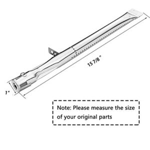 Htanch PN4332 (2-Pack) SA4331(4-Pack) Repair Kit Replacement for Stok SGP4330SB, SGP4331, SGP4130N, Stok Quattro 4 Burner Grills, Parts Gas Grill Pipe Burners Tube, Heat Plate, Crossover