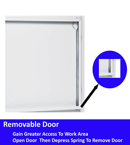 Premier Access Panel 12 x 12 Metal Access Door for Drywall 3000 Series Access Panel for Wall and Ceiling Electrical and Plumbing (Keyed Cylinder Latch)