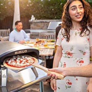 Mimiuo Outdoor Gas Pizza Ovens Portable Stainless Steel Gas Pizza Grilling Stove with 13" Pizza Stone & 12 x 14 inch Foldable Pizza Peel - (Classic G-Oven Series)