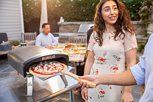 Mimiuo Outdoor Gas Pizza Ovens Portable Stainless Steel Gas Pizza Grilling Stove with 13" Pizza Stone & 12 x 14 inch Foldable Pizza Peel - (Classic G-Oven Series)