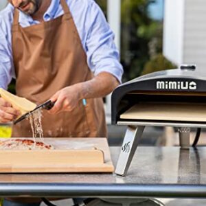 Mimiuo Outdoor Gas Pizza Ovens Portable Stainless Steel Gas Pizza Grilling Stove with 13" Pizza Stone & 12 x 14 inch Foldable Pizza Peel - (Classic G-Oven Series)