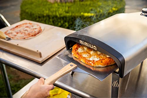 Mimiuo Outdoor Gas Pizza Ovens Portable Stainless Steel Gas Pizza Grilling Stove with 13" Pizza Stone & 12 x 14 inch Foldable Pizza Peel - (Classic G-Oven Series)