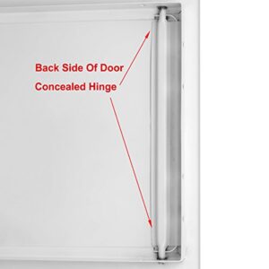 Premier 5000 Series Commercial Grade Steel Access Door, 12 x 12 Flush Universal Mount, White (Screwdriver Latch)