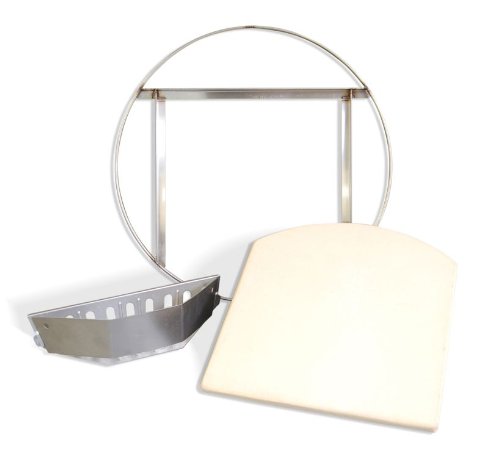 Made in USA Kettlepizza Pro 22 Kit - Outdoor Pizza Oven Kit for 22.5 Inch Kettle Grills. Includes Prograte, Tombstone & Aluminum Pro Peel