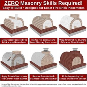 Outdoor Pizza Oven Kit • DIY Pizza Oven – The Mattone Barile Foam Form (Medium Size) provides the PERFECT shape/size for building a money-saving homemade Pizza Oven with locally sourced Firebrick.