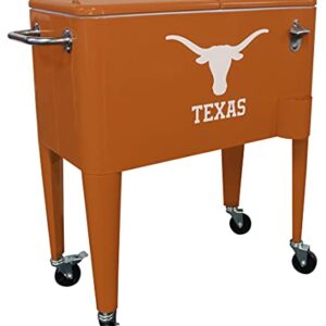 Leigh Country TX 93785 60qt. Rolling Cooler, Texas Longhorn, Orange