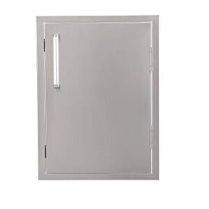 Bonfire Outdoor Kitchen BBQ Access Door,17 x24 Inch,304 Stainless Steel Single Vertical Door for Grilling Station or BBQ Island