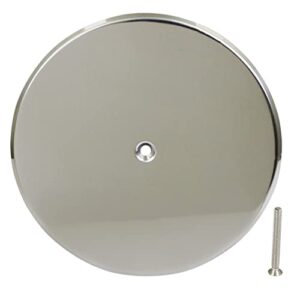 supply giant wall cleanout cover plate, 10-inch, stainless steel, chrome