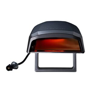 MasterPRO Outdoor Pizza Oven Perfect for 12" Neapolitan Pizzas, Includes 5-Piece Set, Gas, Black