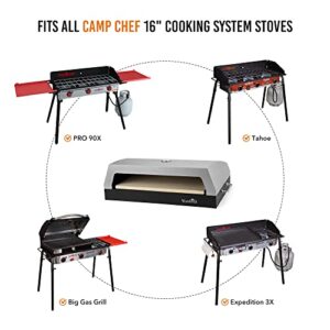 Stanbroil Outdoor Pizza Oven, Two Burner Accessory for All Camp Chef 16" Cooking System, Built-In Thermometer, with 19 in. x 15 in. Pizza Stone