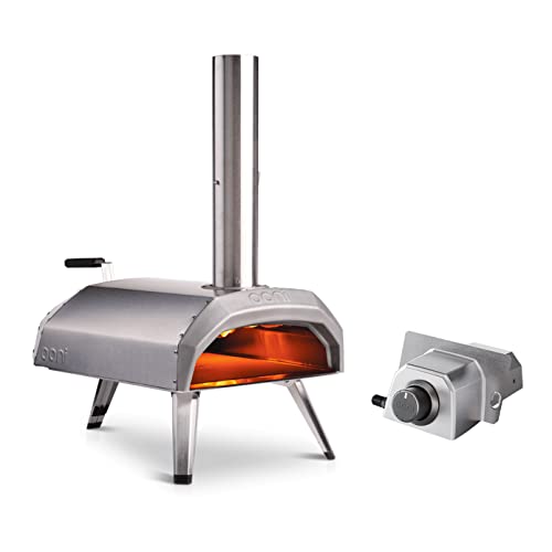 Ooni Karu 12 Multi-Fuel Outdoor Pizza Oven + Ooni Karu 12 Propane Gas Burner – Outdoor Pizza Oven for Authentic Stone Baked Pizzas