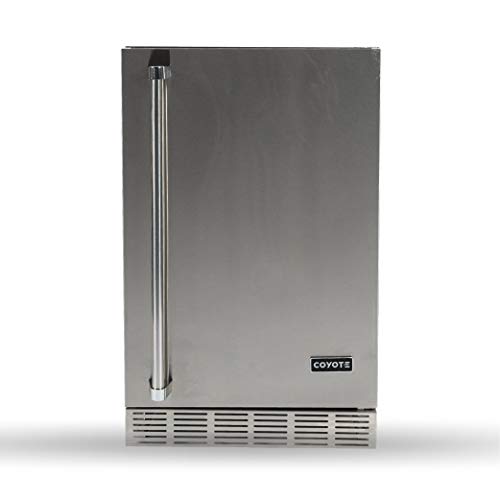 COYOTE OUTDOOR LIVING 21-Inch Outdoor Rated Compact Refrigerator, Right Hinge, 4.1 Cu. Ft, CBIR-R