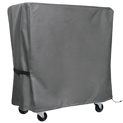 AKEfit Patio Cooler Cart Cover Waterproof with UV Coating, Fits Most 80 Quart Rolling Cooler Cart Cover, Outdoor Beverage Cart, Patio Ice Chest Protective Covers (Grey)