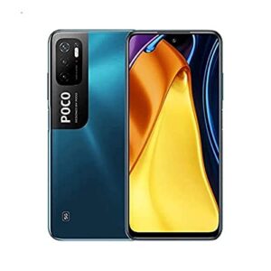 xiaomi poco m3 pro 5g + 4g volte global unlocked gsm 6.5" octa core 48mp triple camera (not verizon/boost/cdma) (cool blue, 64gb+4gb)