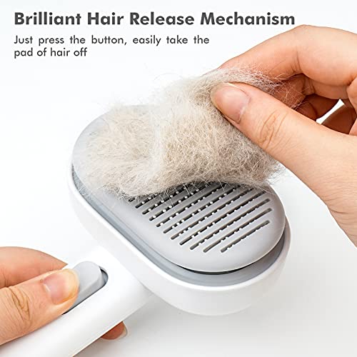 Aumuca Cat Brush for Shedding, Cat Brushes for Indoor Cats, Cat Brush for Long or Short Haired Cats, Cat Grooming Brush Cat Comb for Kitten Rabbit Massage Removes Loose Fur