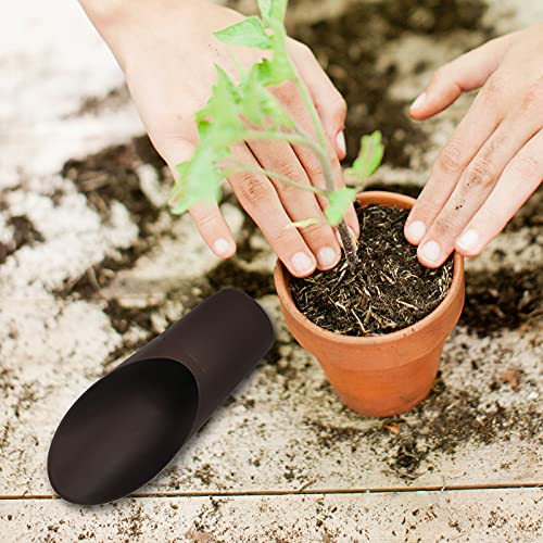 5 PCS Bonsai Soil Scoops, Plastic Garden Soil Scoops, Colorful Small Gardening Tools, Potting Scoopers, Bucket Shovel.Suitable for Flower Planting, Bonsai, Potting, Cultivation, Weeding (5-Color)