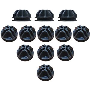 hpwfhplf wire cube connectors, plastic corner connectors for diy cube storage shelves organizer closet wire shelves (black, 12)