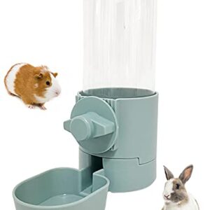 Rabbit Water Bottle 17 OZ Bunny Hanging Water Fountain Automatic Guinea Pig Water Dispenser No Leak Drinking Feeder for Bunny Chinchilla Hamsters Cat Dog Small Animals (Blue)