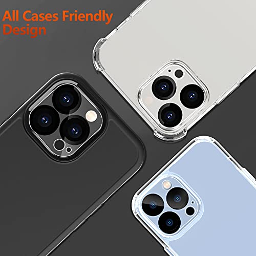 Ferilinso Designed for iPhone 13 Pro Max Camera Lens Protector, Designed for iPhone 13 Pro Camera Lens Protector, 3 Pack 9H Tempered Glass, Night Shooting Mode, Case Friendly, High Definition